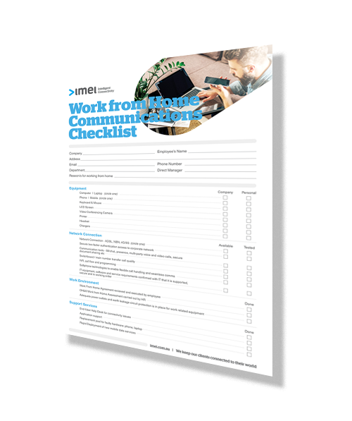 Work from Home Communications Checklist
