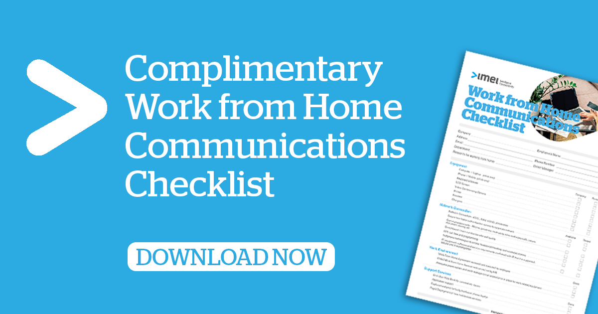 Work from Home Communications Checklist